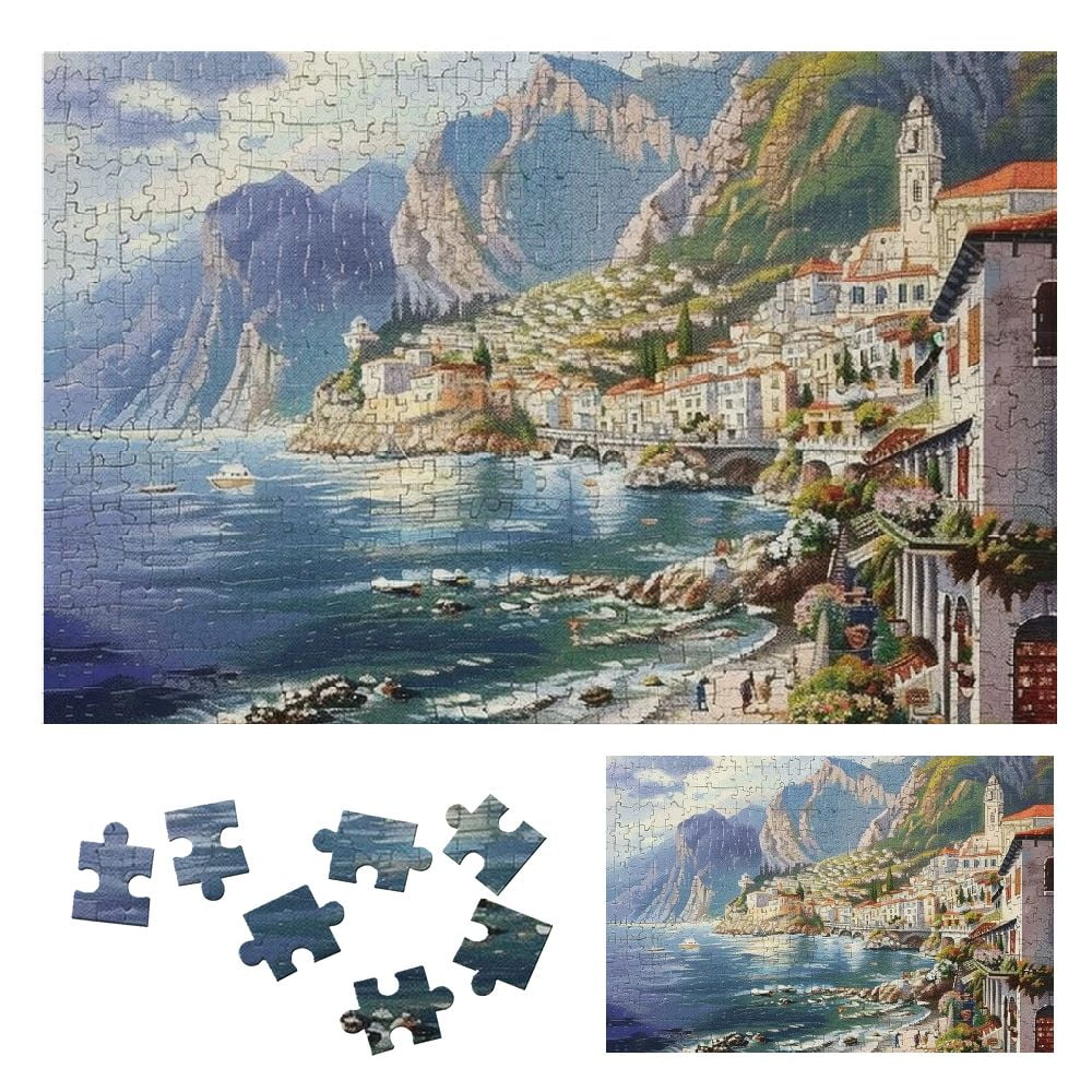 Tilting Rotating Puzzle Board for Adults Gifts, Wooden Jigsaw Puzzle ...
