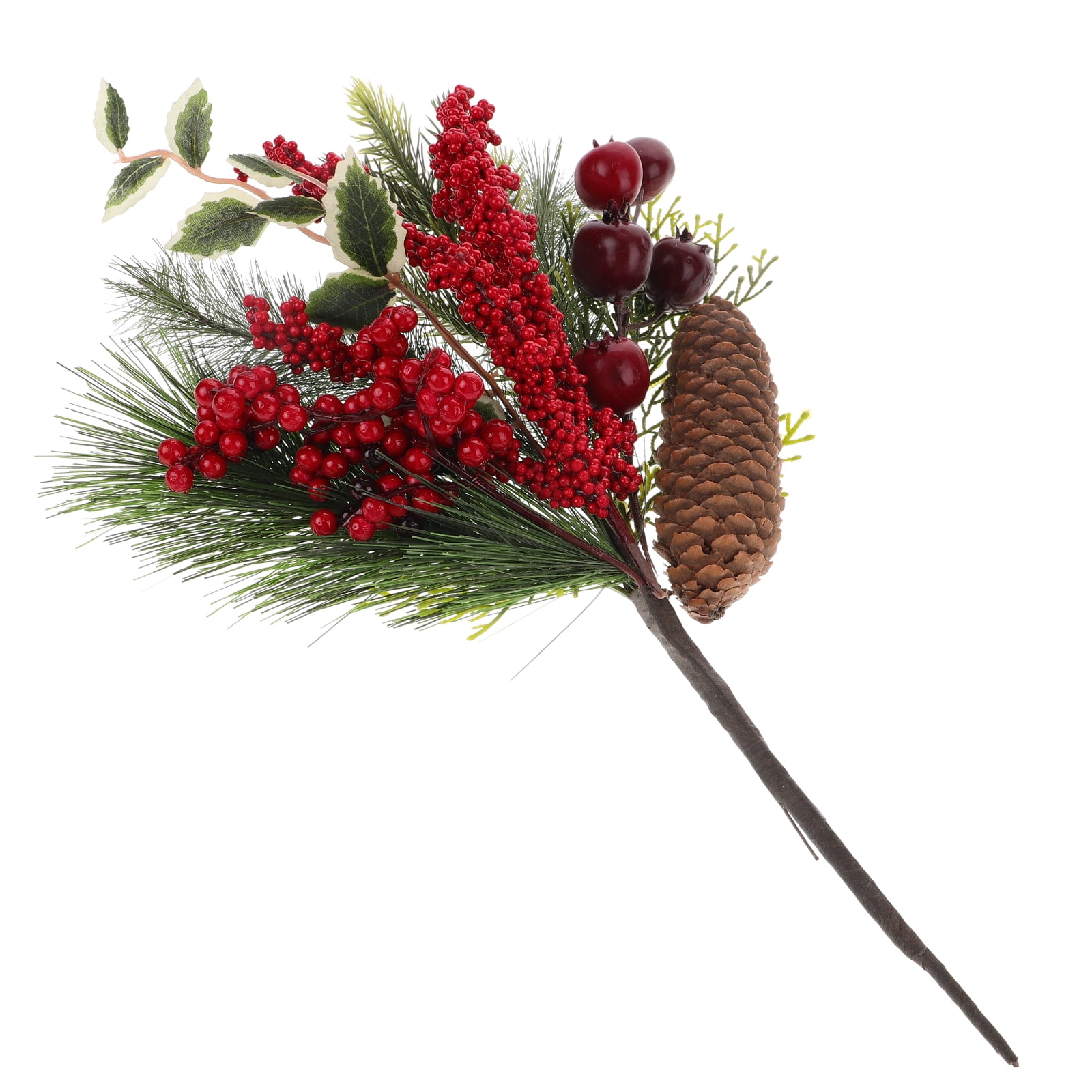 Zhiyie 1 bunch of Simulation Berry Stem Fake Berry Pick Christmas Tree ...