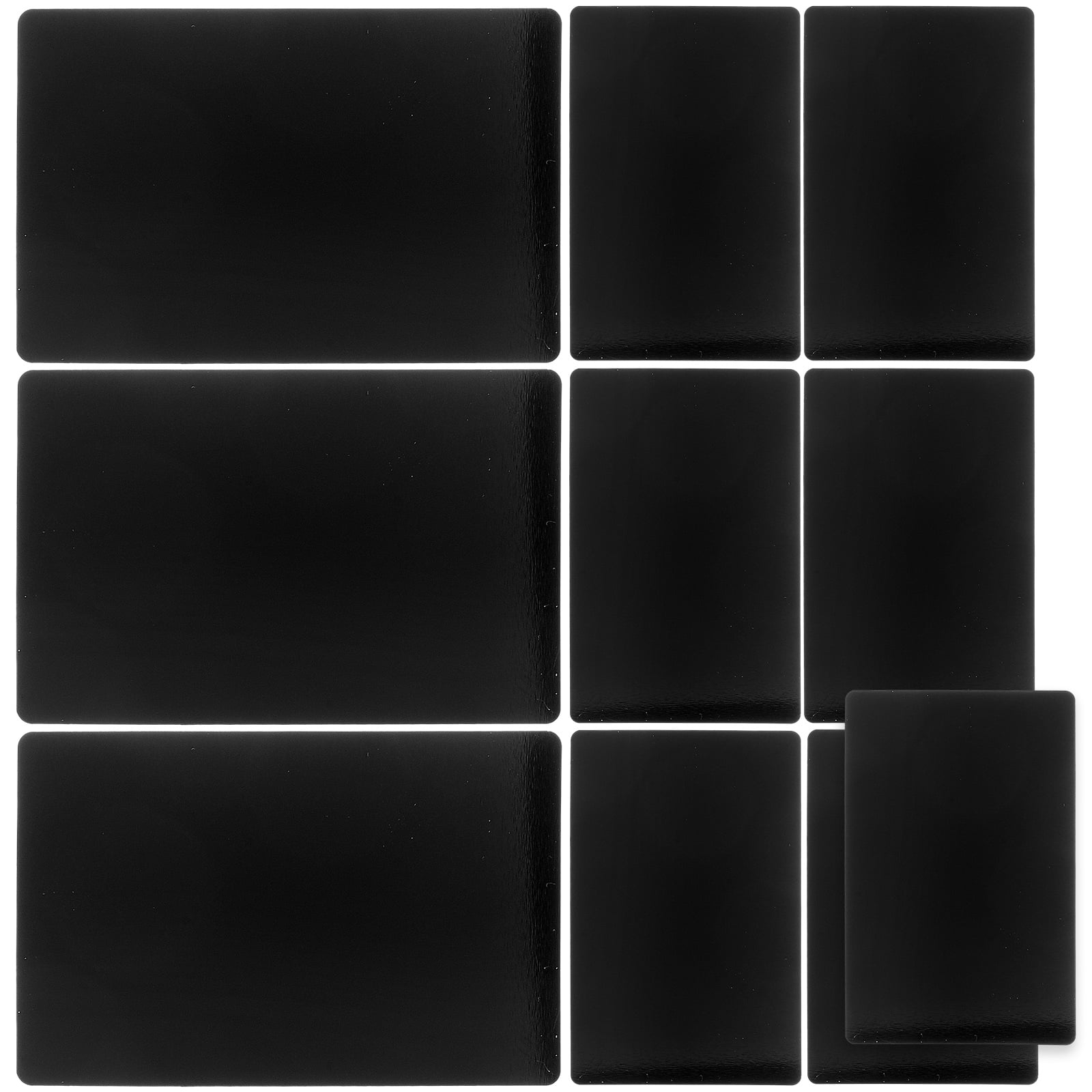 Zhiyie 10pcs Engraved Business Cards Metal Name Cards Blank Metal Cards ...