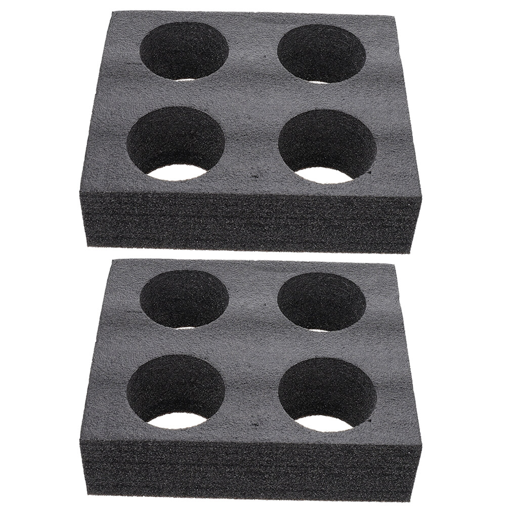 Black Foam Cup Carrier Holder for Drinks Storage EPE Material Multiple ...