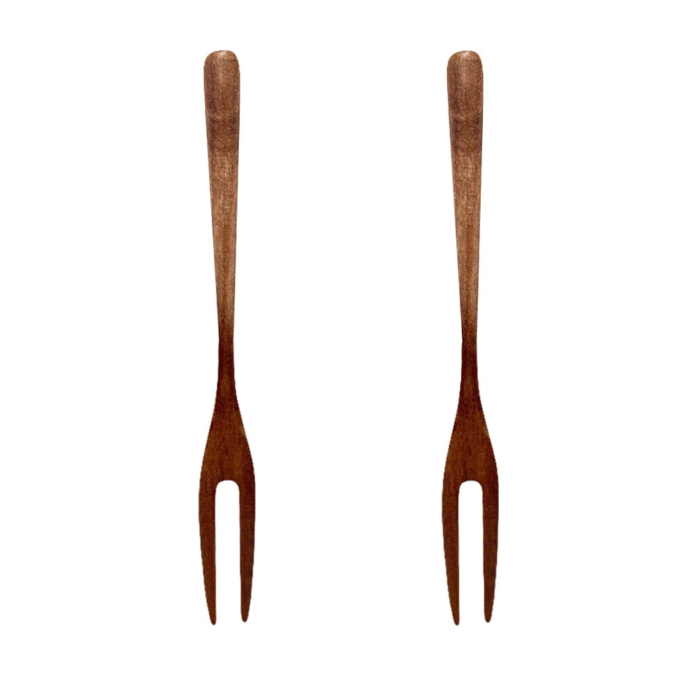 Zhiyie 2pcs Fruit Forks Two-tine Dessert Forks Pastry Forks Olive Forks ...