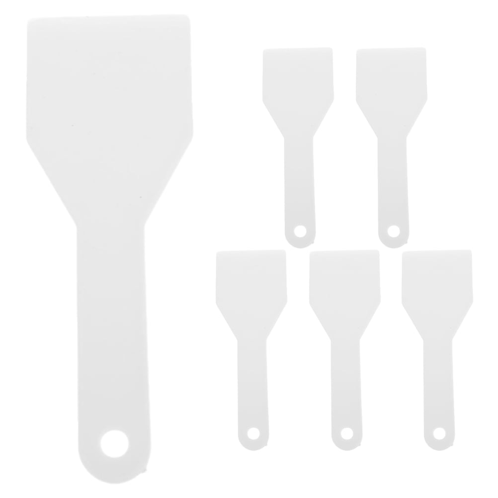 6pcs White Plastic Ice Scraper for Freezer Refrigerator Defrosting ...