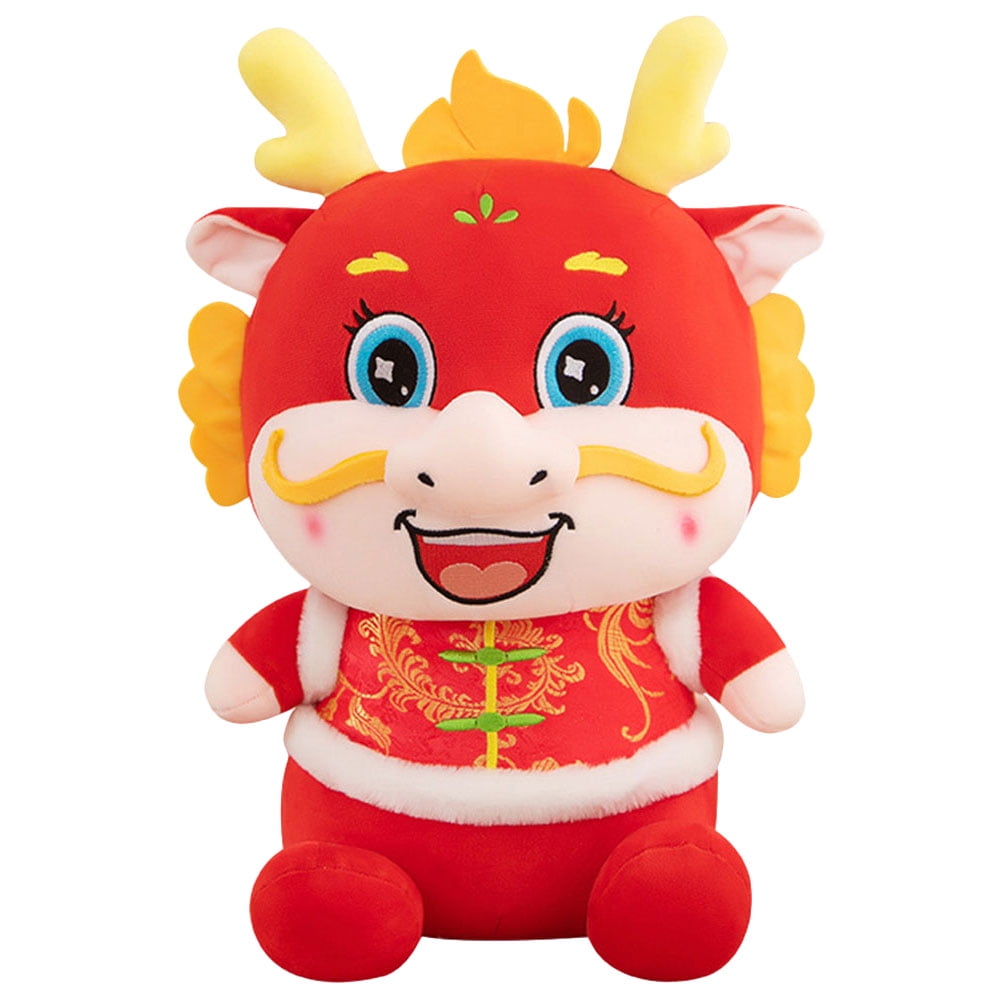 Zhiyie Cartoon Dragon Plush Zodiac Dragon Festival Stuffed Dragon Toy ...