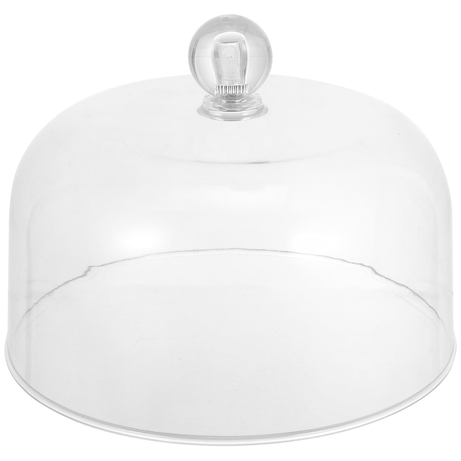 Homemaxs Acrylic Cake Cover with Stand, Clear Round Dessert Display ...