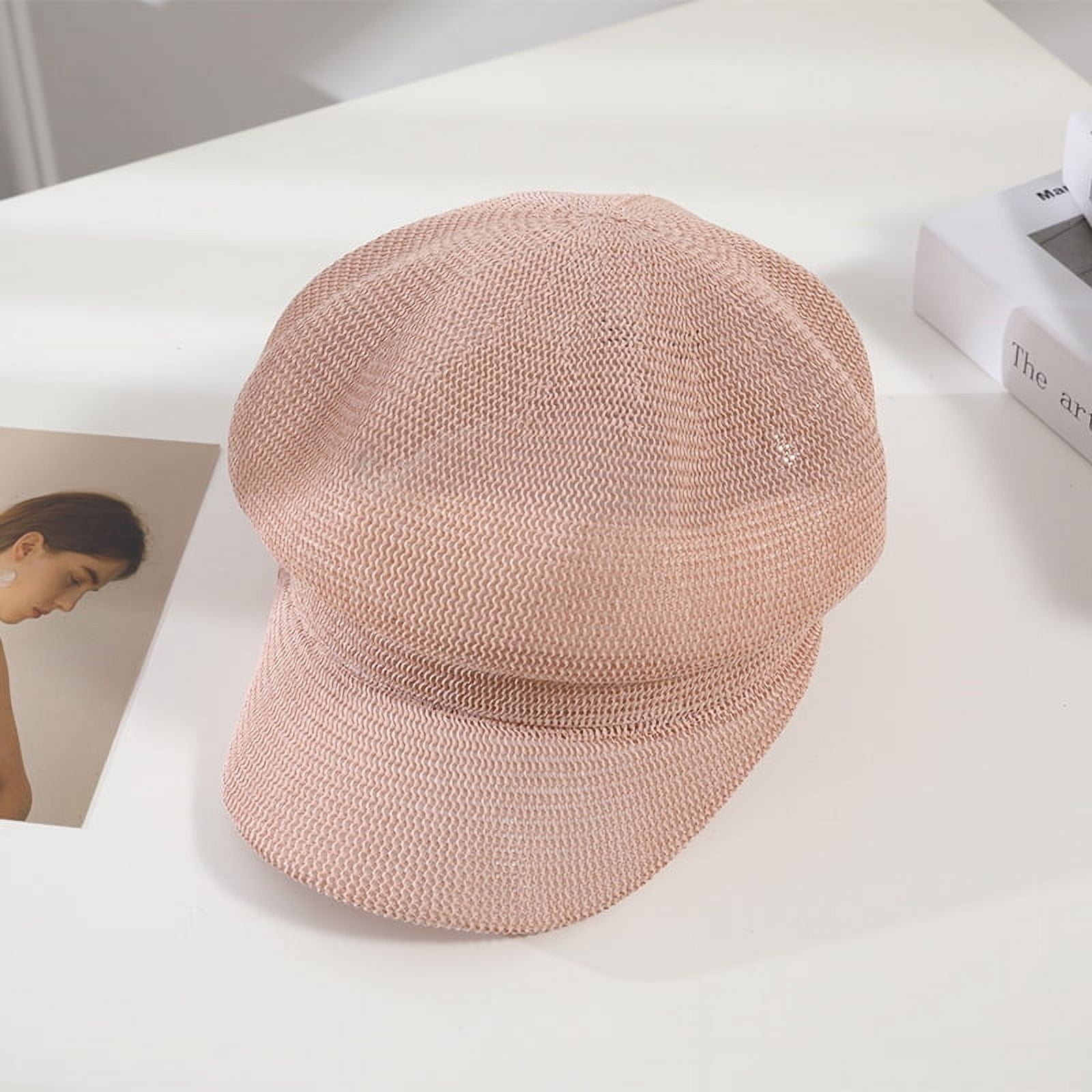 Zhiyong Hat Summer Version Of The Simple Navy Hat Female Summer Flax ...