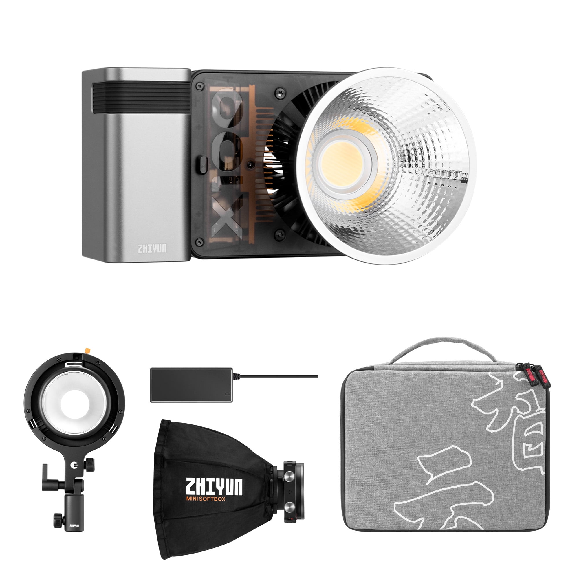Zhiyun MOLUS X100 100w Poacket COB Light, 2700K-6500K Bi-Color& Faithful Rendition Vintage-Style ...