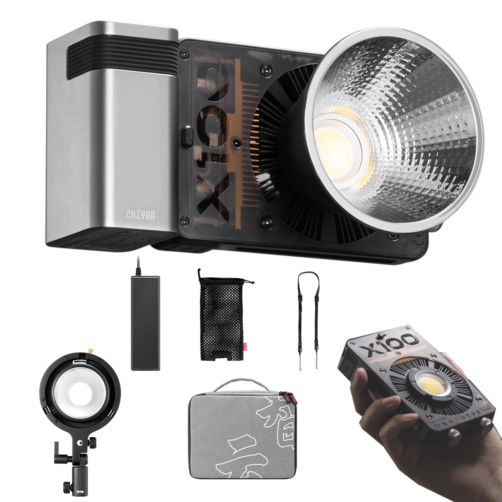 Zhiyun Molus X100 Combo 100W LED Video Light CCT 2700K~6500K CRI?95 ...