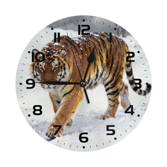 Zhmjortal Bedroom Wall Clock, Animal Pattern Wall Clock, Silent Non ...