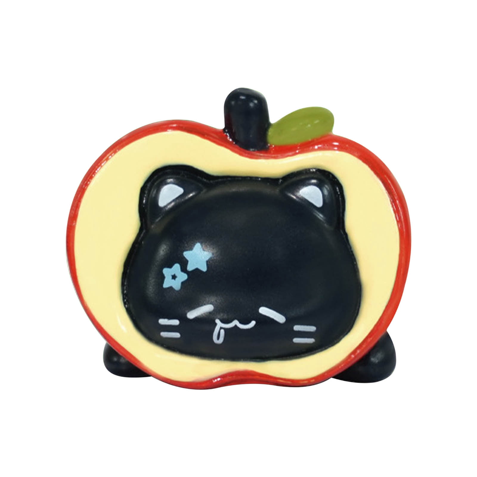 Zhmrfg Cute Apple Cat Coal Ball Monitor Perch Figurine, Resin Adorable ...