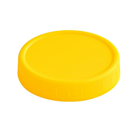Zhnaai 1Pc Wide Mouth Plastic Mason Jar Lids Unlined White Ribbed Lids ...