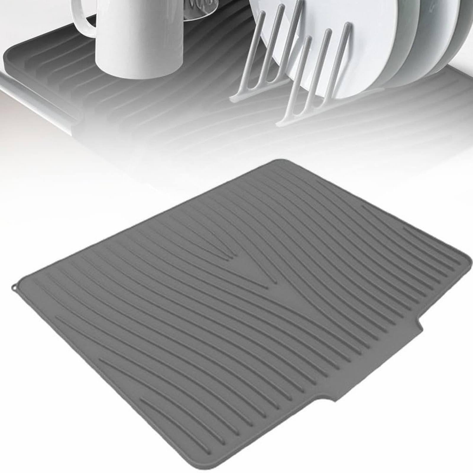 Zhnaai 2025 Upgrade Silicone Dish Drying Mat for Kitchen Counter Extra ...