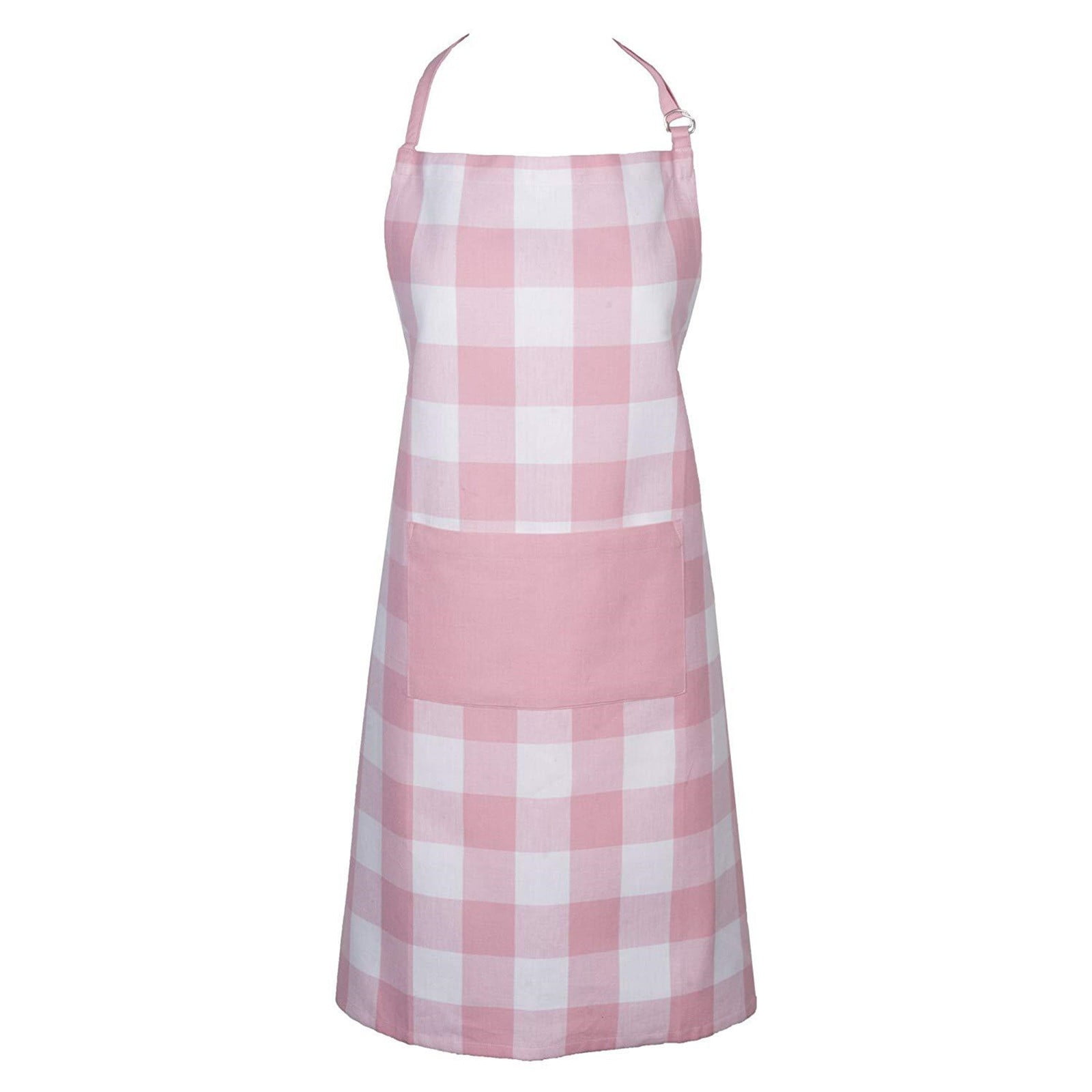 Zhnaai Aprons for Women with Pockets Check Chef Apron Plaid Apron ...