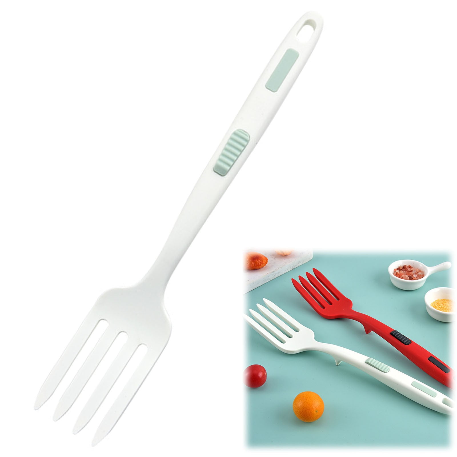 Zhnaai Silicone Flexible Fork Heat Cooking Fork Tools Dishwasher ...