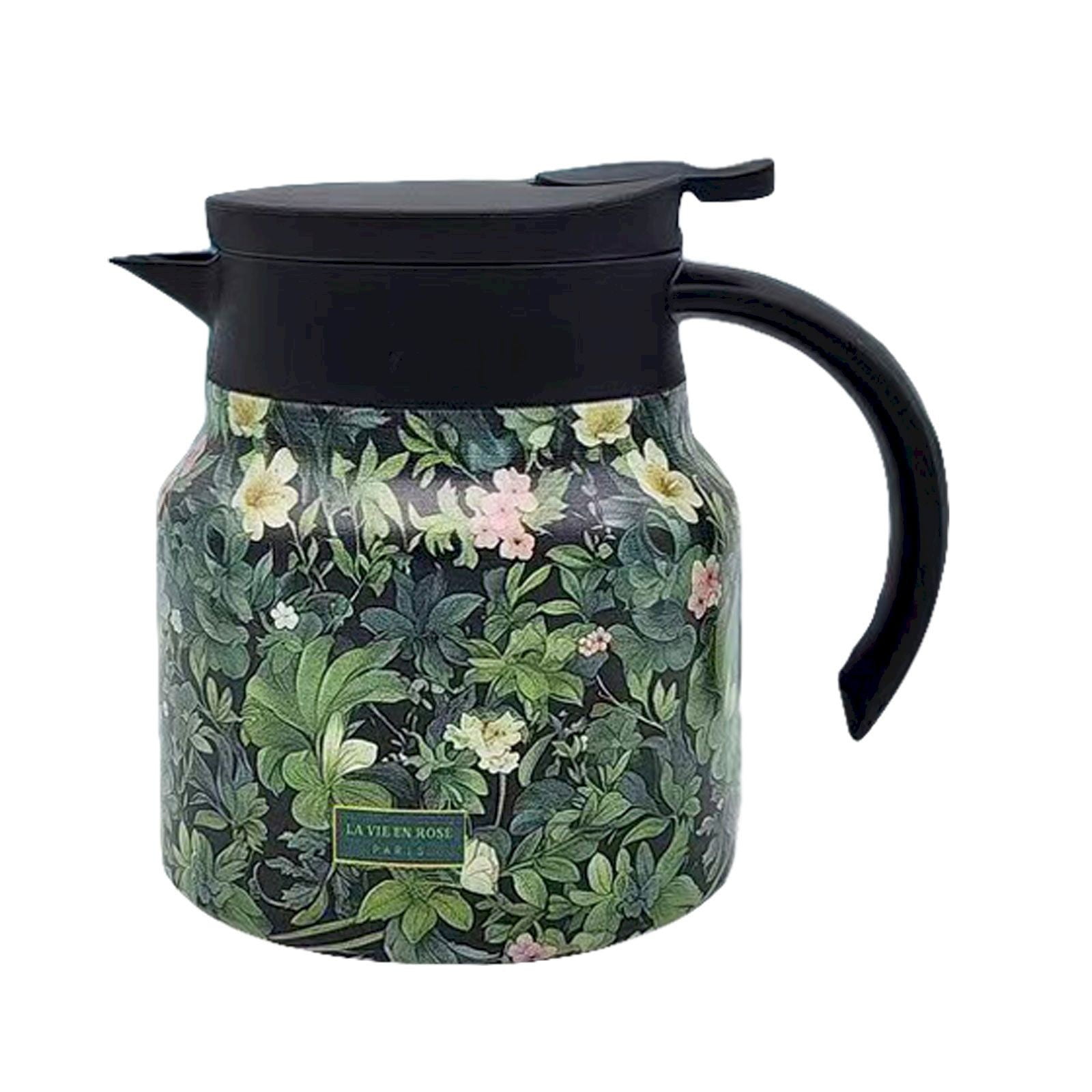 Zhnaai Vacuum Flask,Teapot with Lid,Vintage Floral Pattern Tea in 800 ...