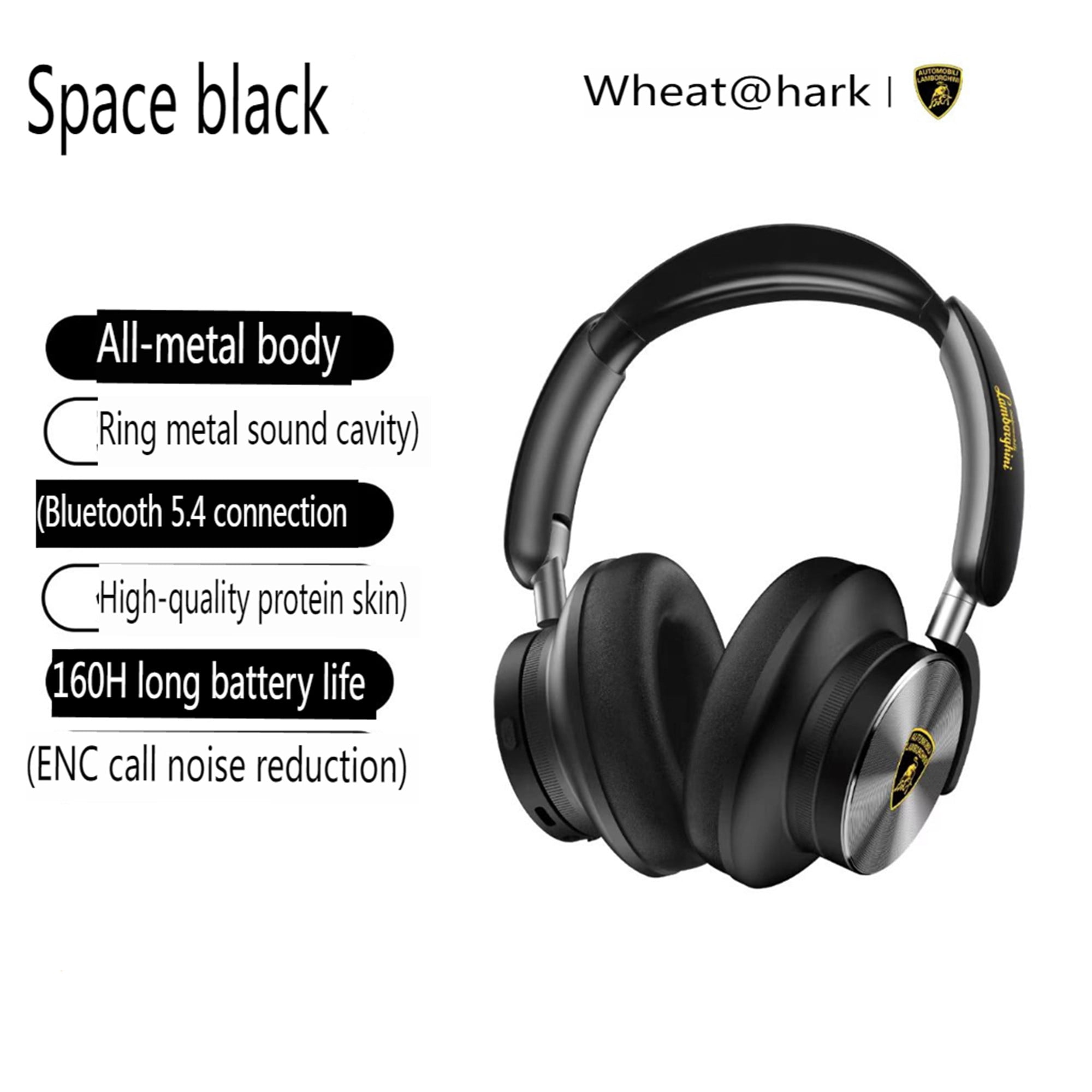 Zhong Ke ANC Bluetooth Headphone BH60 with HiFi Sound-Black - Walmart.com