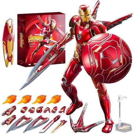 Zhongdong Toys 10th Anniversary 7 Inches Iron Man MK50 Action Figure ...