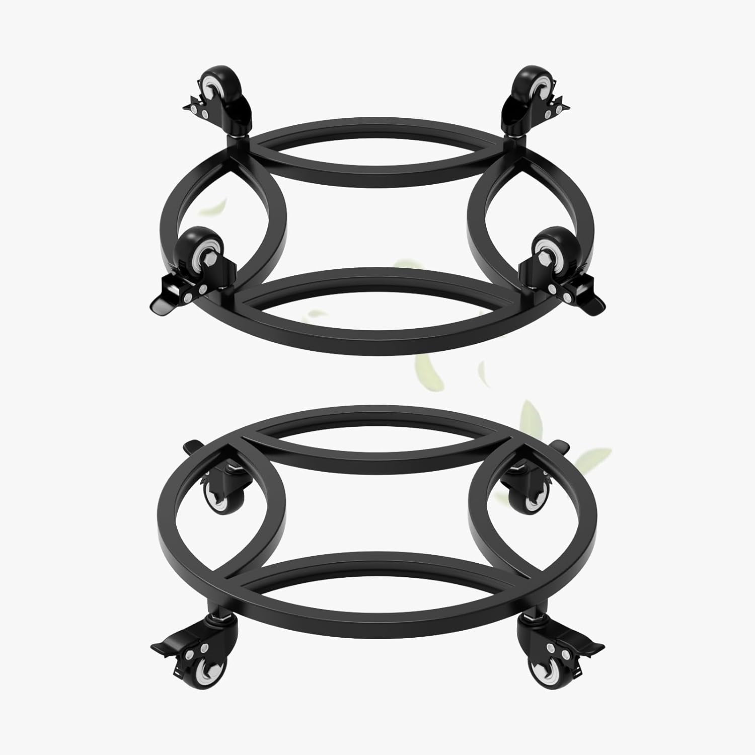 Zhongma 2 Pack 15" Plant Caddy with Wheels, Heavy Duty Construction ...