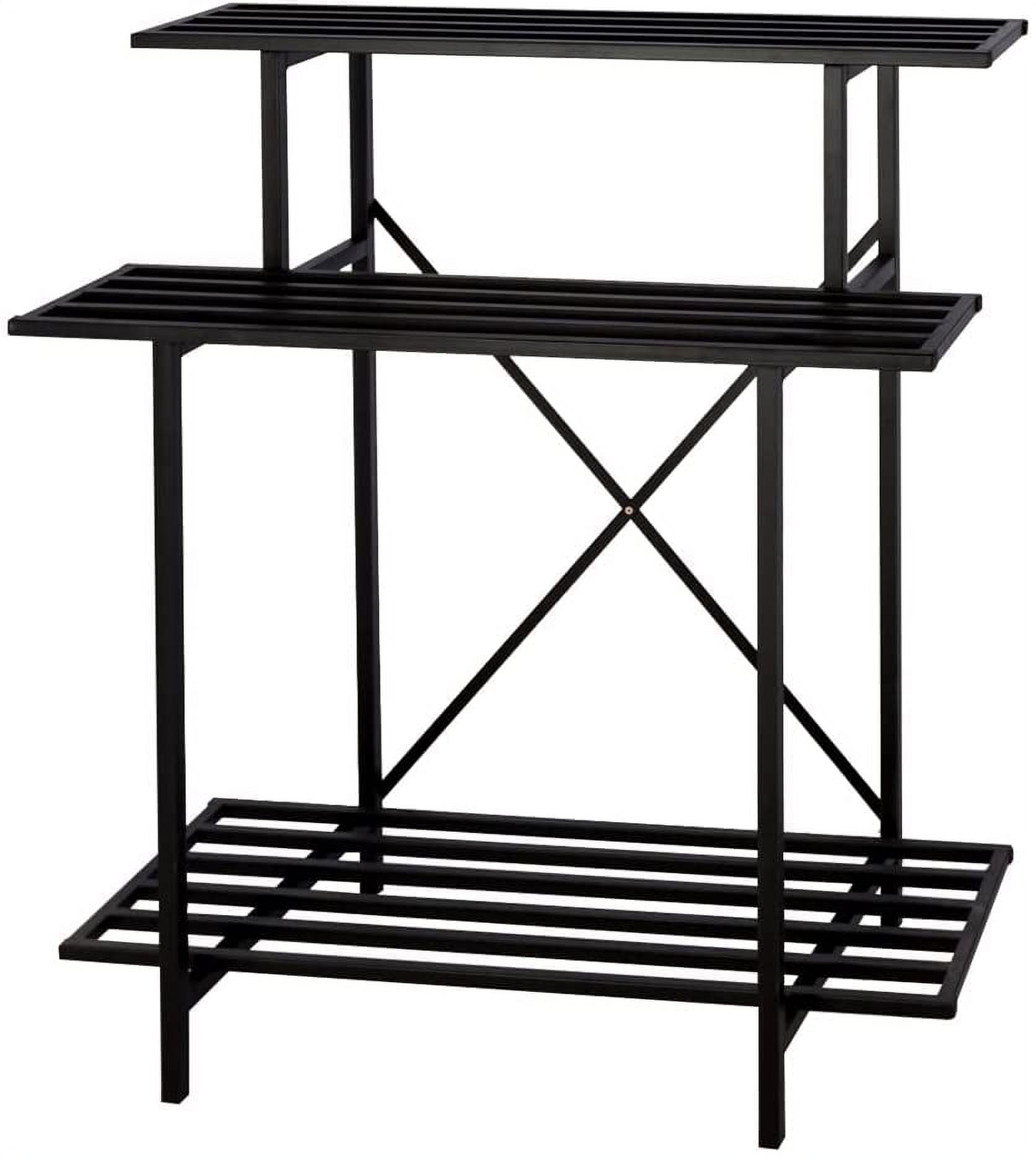 Zhongma 3 Tier Sturdy Plant Stand Space-Saving Heavy Duty Plant Holder ...