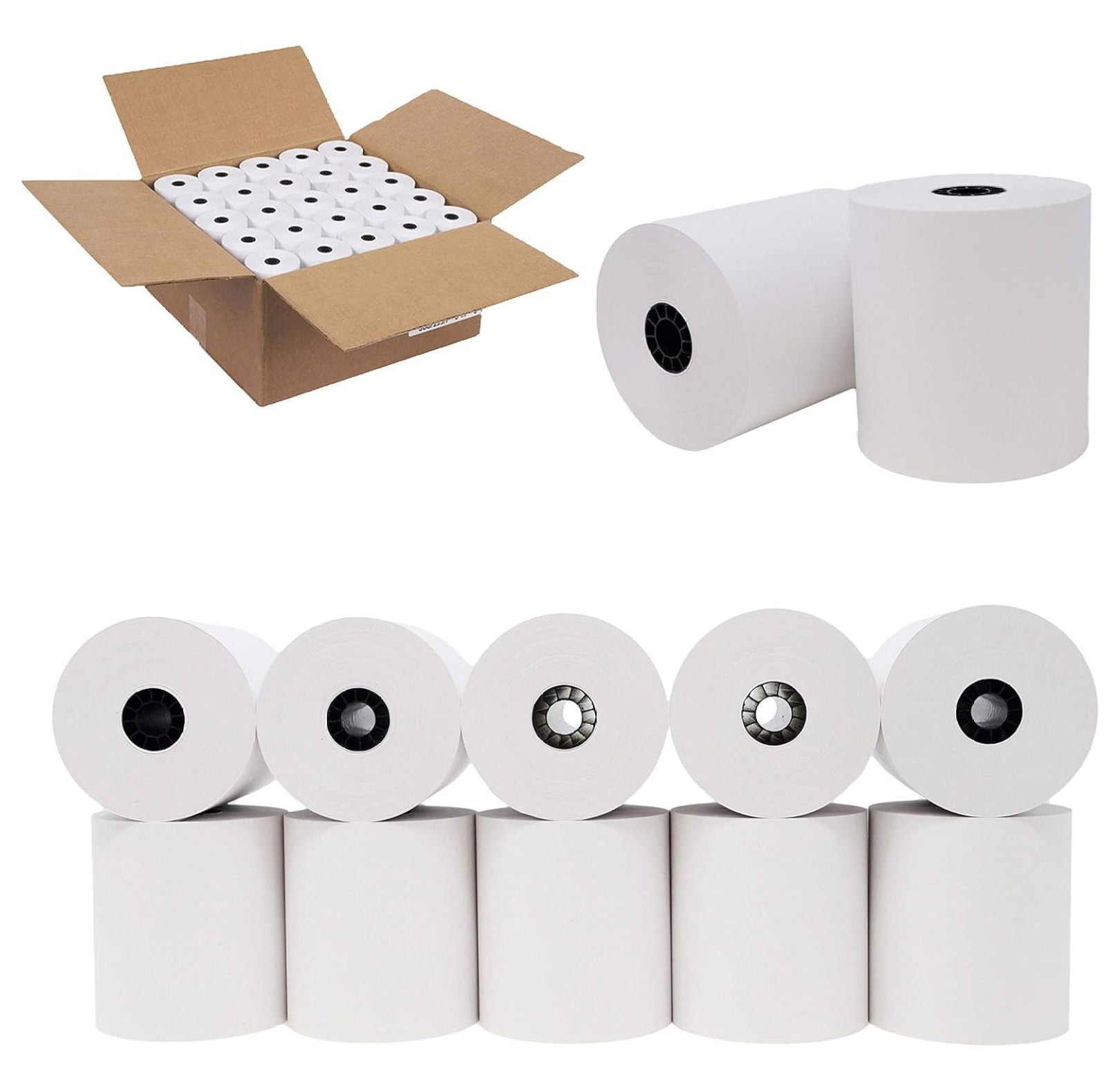 Zhongpeng 1-Ply Kitchen Printer Paper 3 Inch Inchx150' (50 Rolls ...