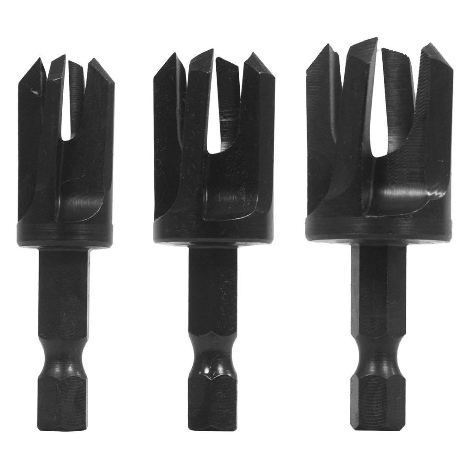Zhongpeng Tools 3 Piece Tapered Plug Cutter Set - Walmart.com