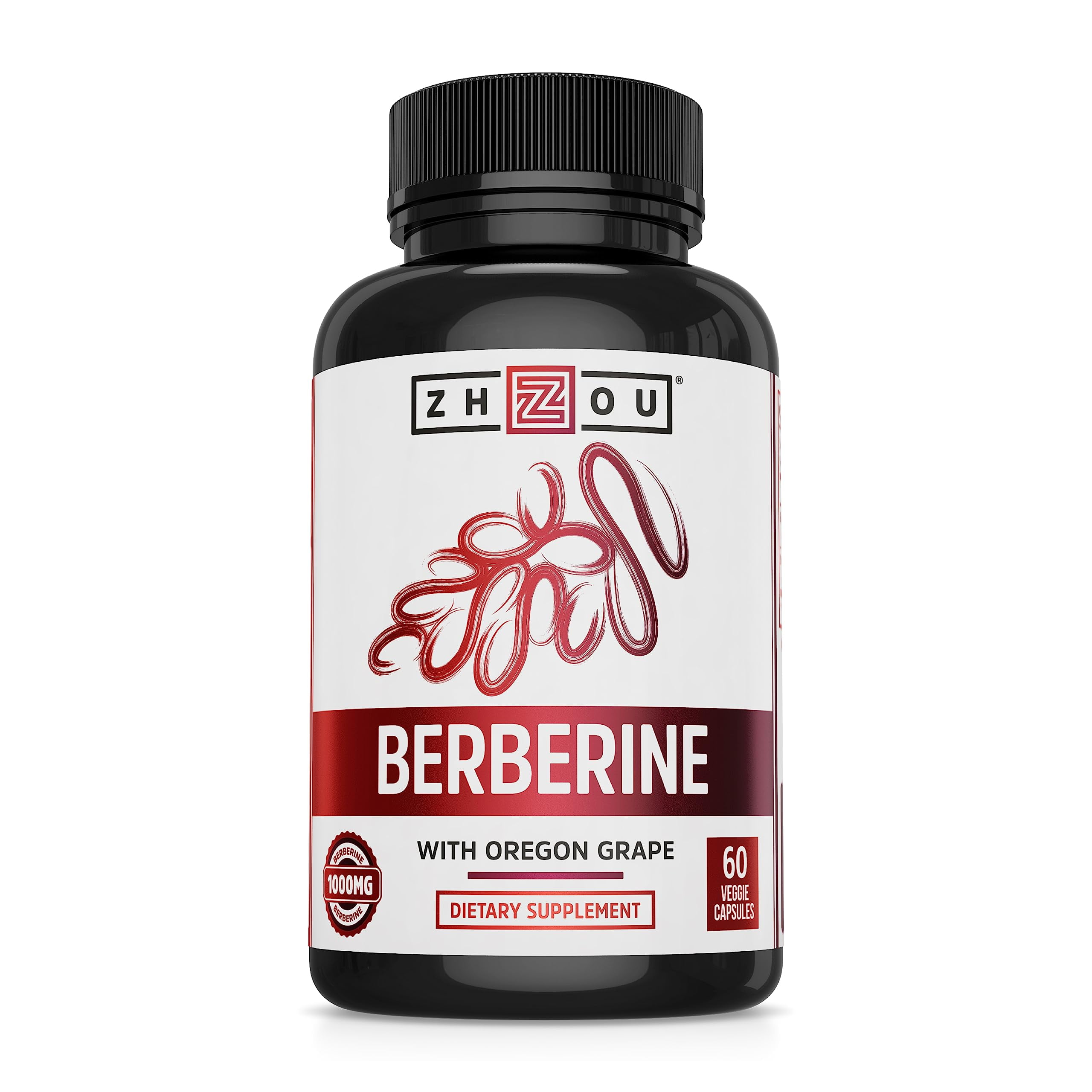 Zhou Berberine with Oregon Grape - Berberine Supplement for Women & Men ...