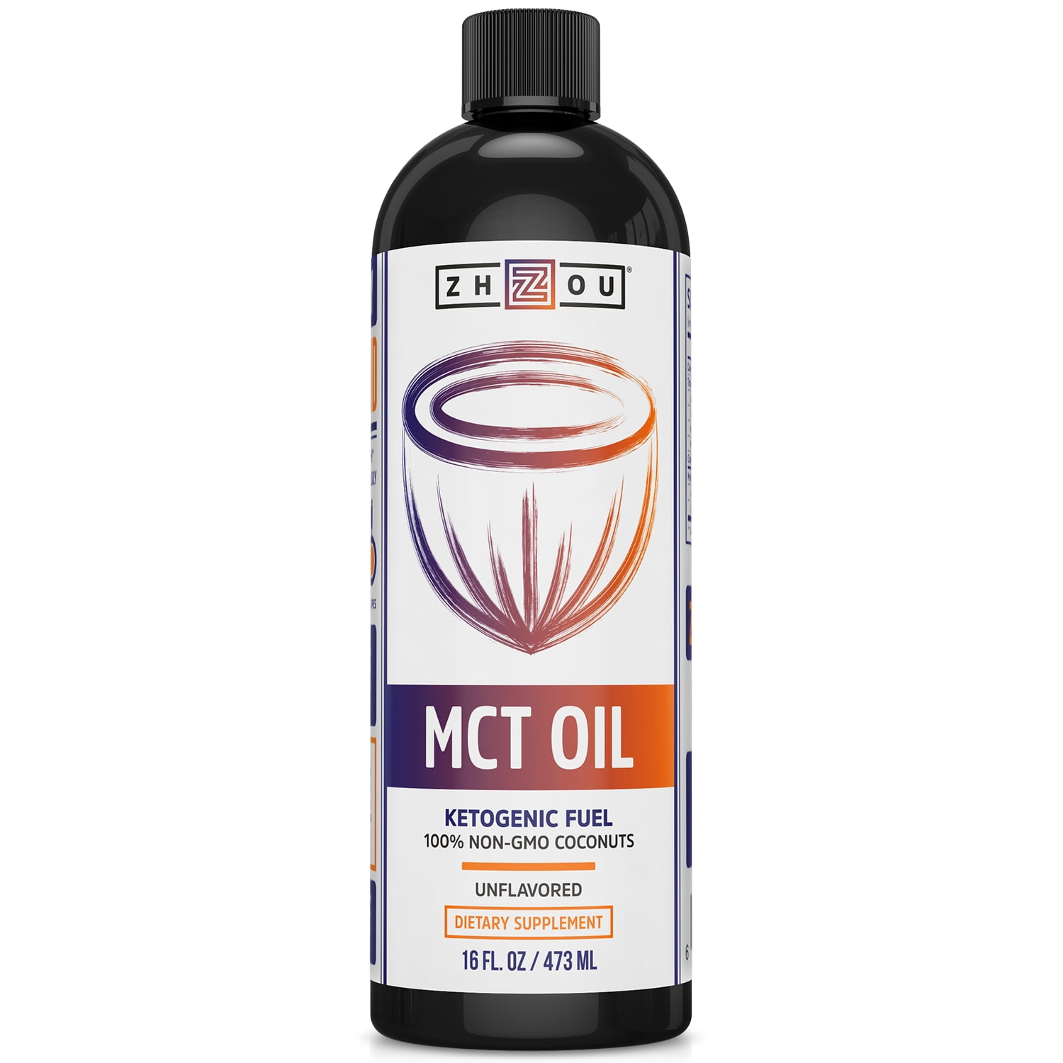 Zhou MCT Oil Ketogenic Fuel | Quick Clean Energy for Body & Mind | 16 ...