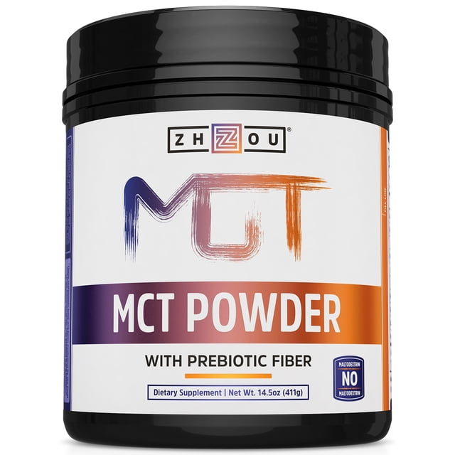 Zhou MCT Powder With Prebiotic Acacia Fiber | Zero Net Carbs | Keto ...