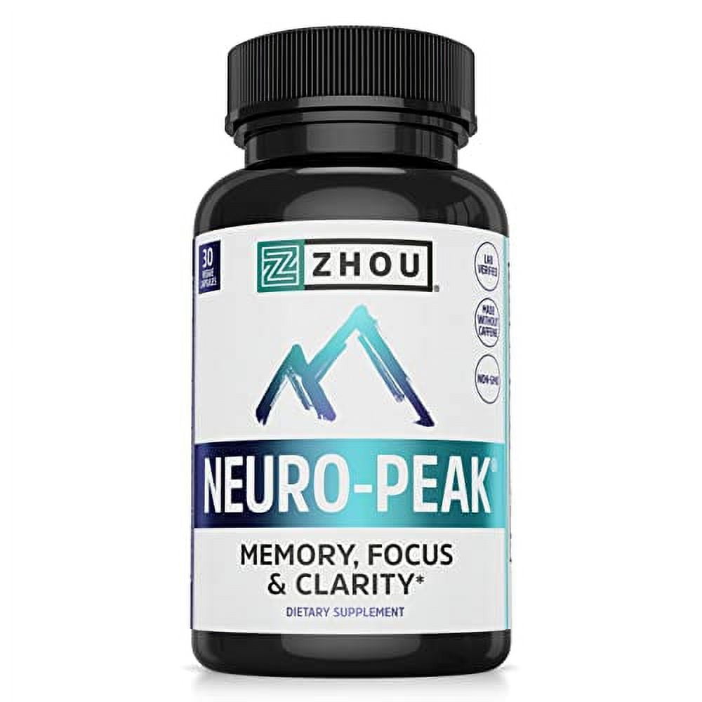 Zhou Neuro Peak Brain Support Supplement | Memory, Focus & Clarity ...