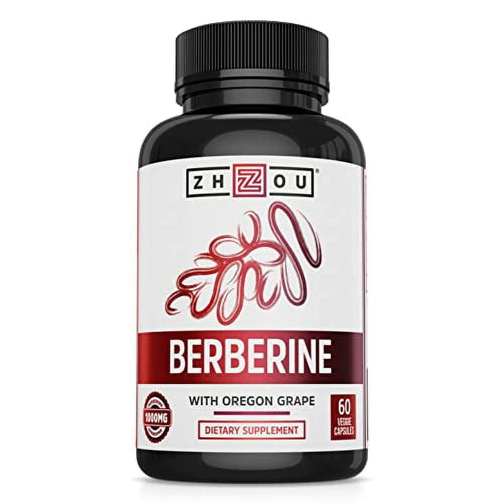 Zhou Berberine with Oregon Grape, Supports Ketosis, Blood Sugar Levels ...