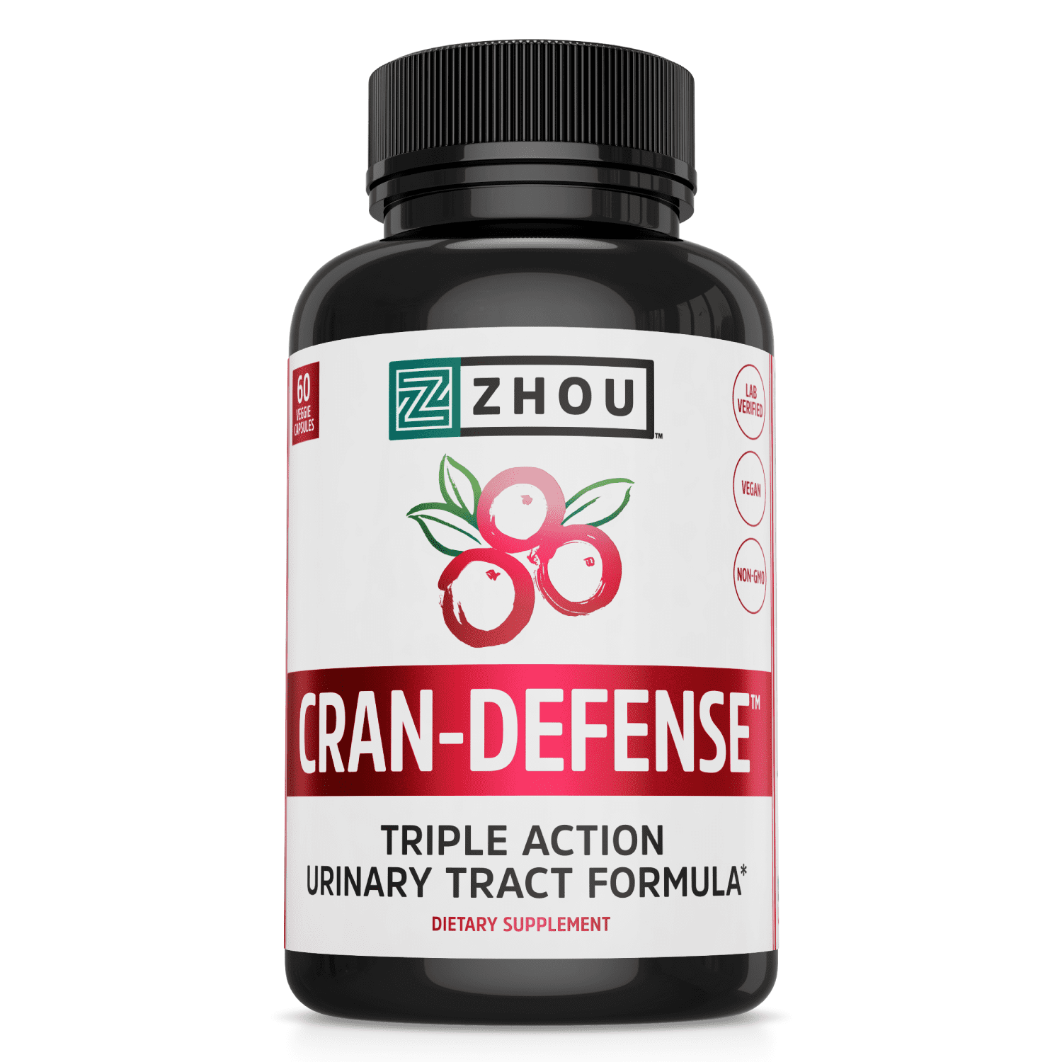Zhou Nutrition Cran-Defense with Cranberry Concentrate Urinary Tract ...