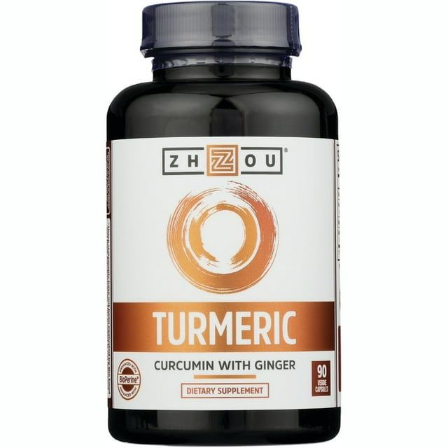 Zhou Turmeric Curcumin and Ginger with Bioperine 1800 mg | Extra ...