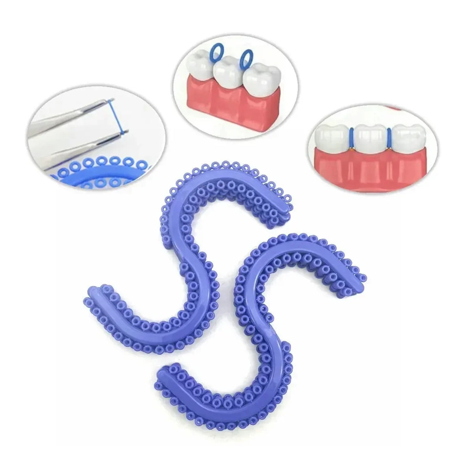 Zhoulg 1Pack Dental Orthodontic Elastic Separating Rubber Bands Ring ...