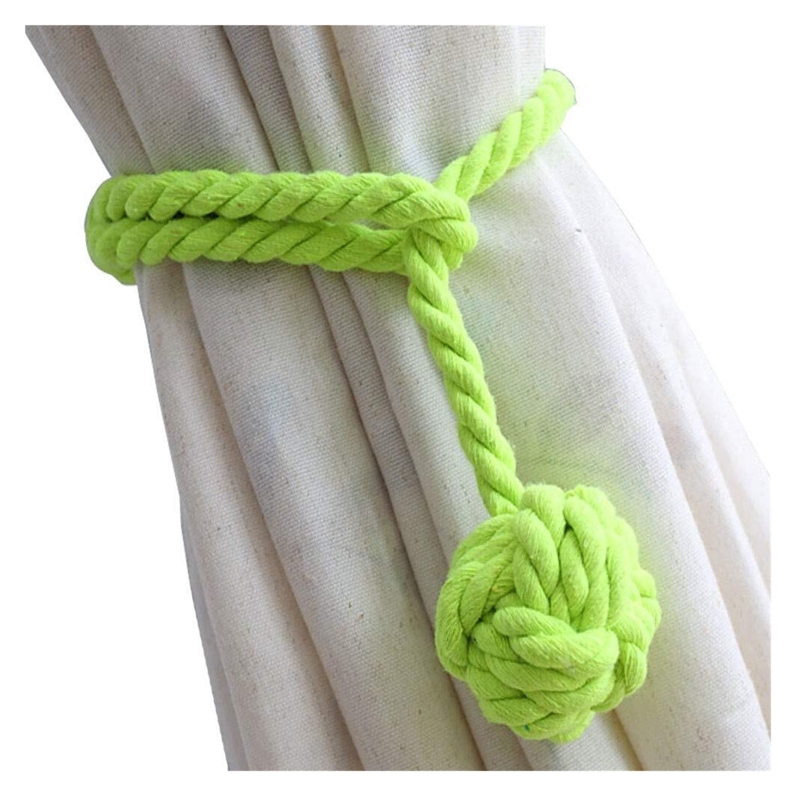 Zhoulg 2 Pack Curtain Tiebacks - Heavy Duty Curtain Rope Tieback ...