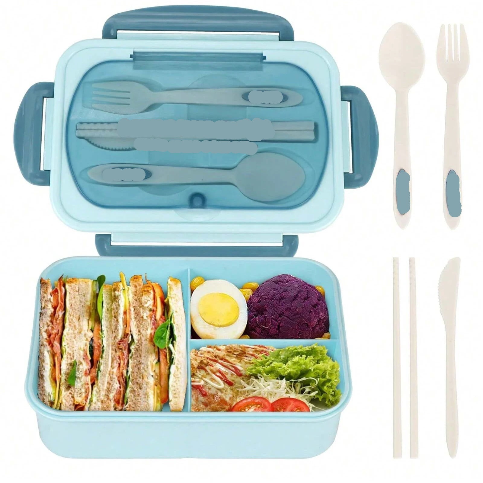 Zhoulg Adult Lunch Box, Containers For Adults Men Women With 4 ...