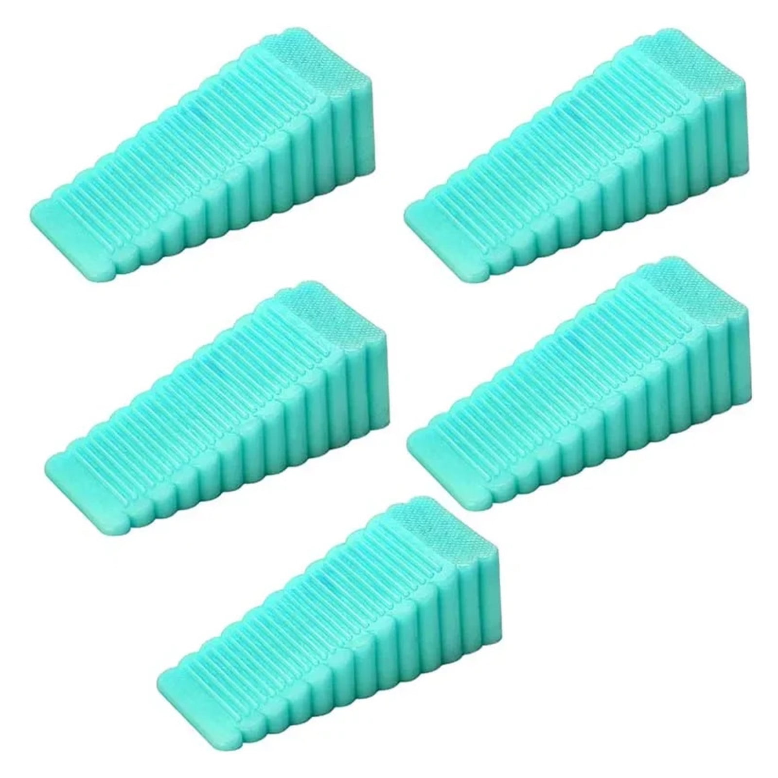 Zhoulg Silicone Wedge Door Stop Safety Stoppers 5pc Reusable Shock ...