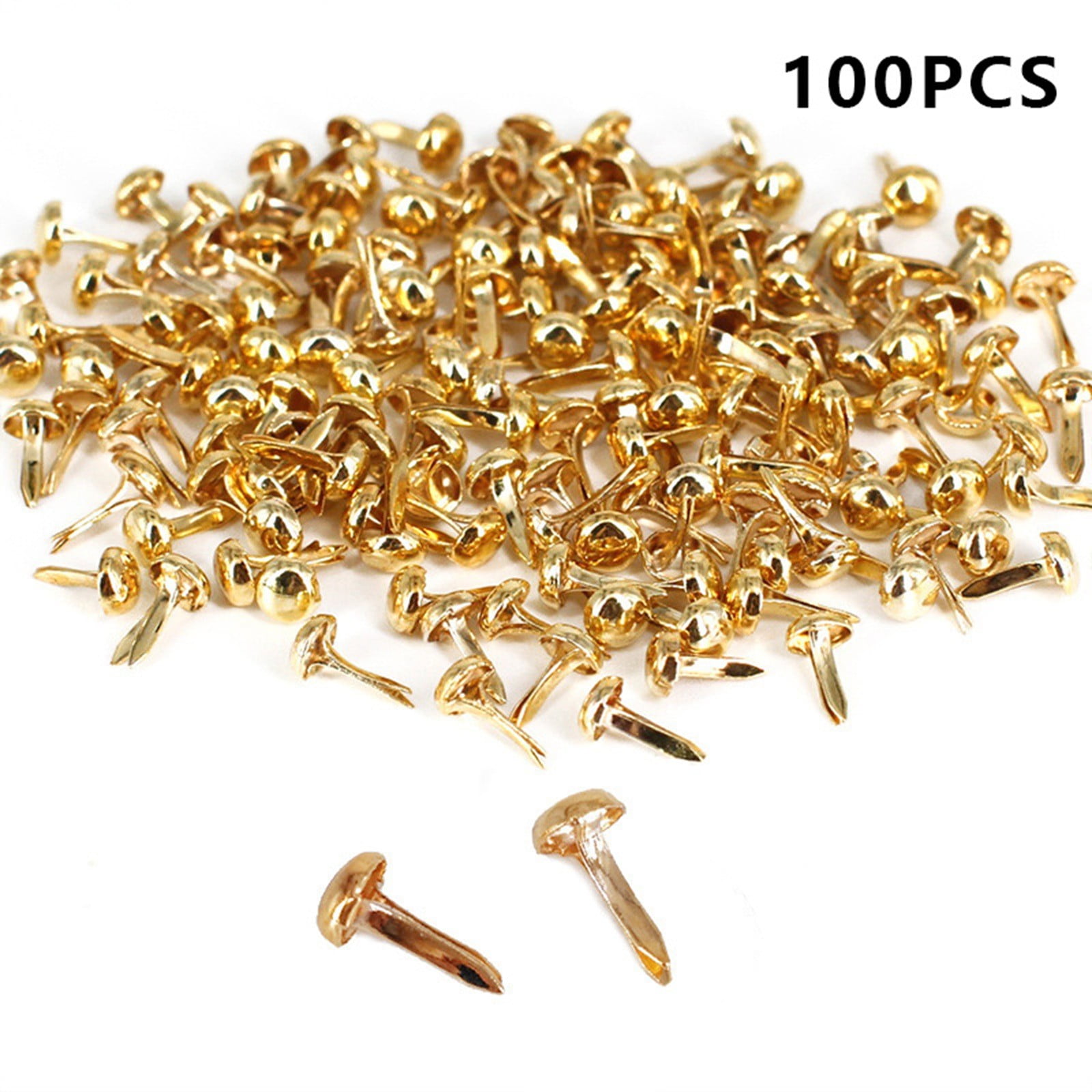 Zhouqiannn 100Pcs Double Feet Retaining Nail Clip Type Metal Retaining ...