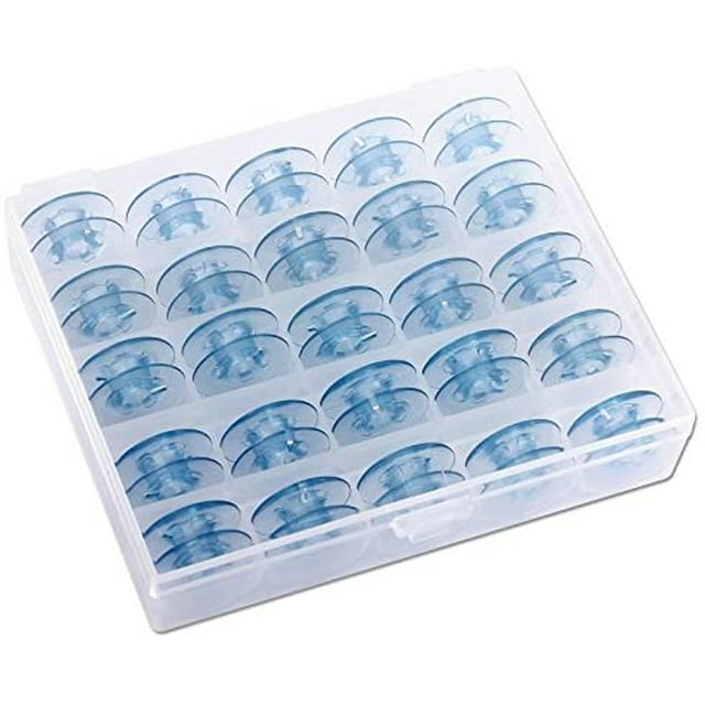 Zhouqiannn 25 x Blue Bobbins for Sewing Machines in Practical , Bobbins ...