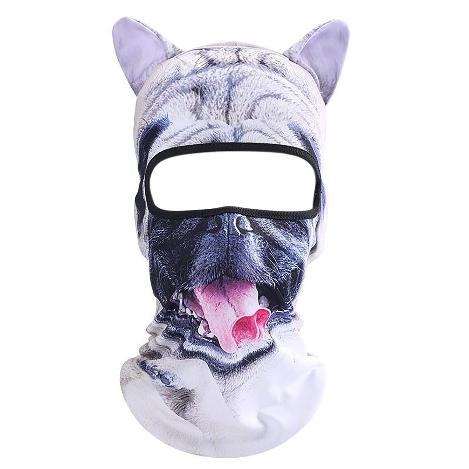Zhouqiannn 3D Animal Ski Face With Ears For Music Festivals Raves Ski ...