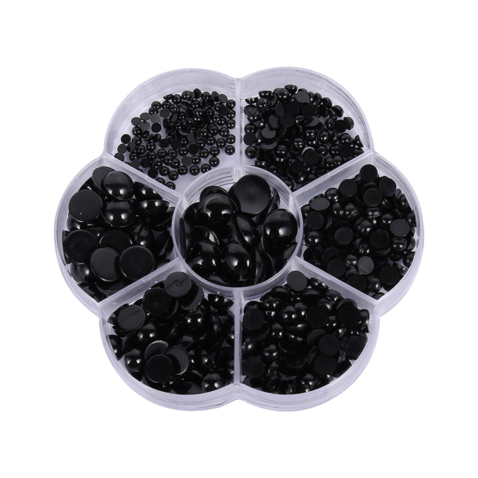 Zhouqiannn 500pcs Eyes and Noses Craft Doll Eyes Black Eyes for Puppet ...