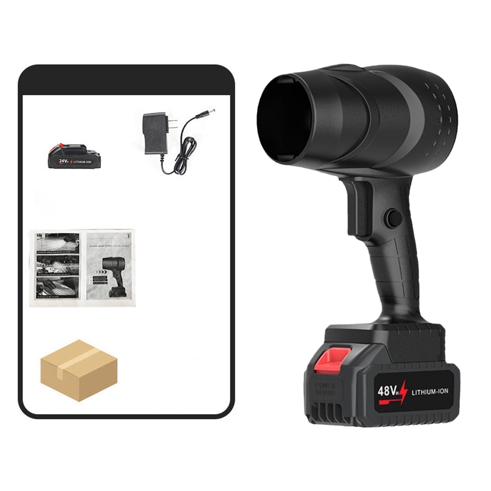 Zhouqiannn Car Drying Machine Blower Snow Blower Portable Wireless Car ...