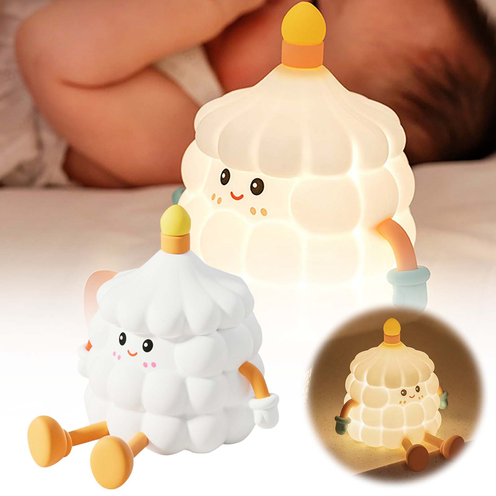 Zhouqiannn Cute Kids' Birthday Cake Night Light with Adjustable Timing ...