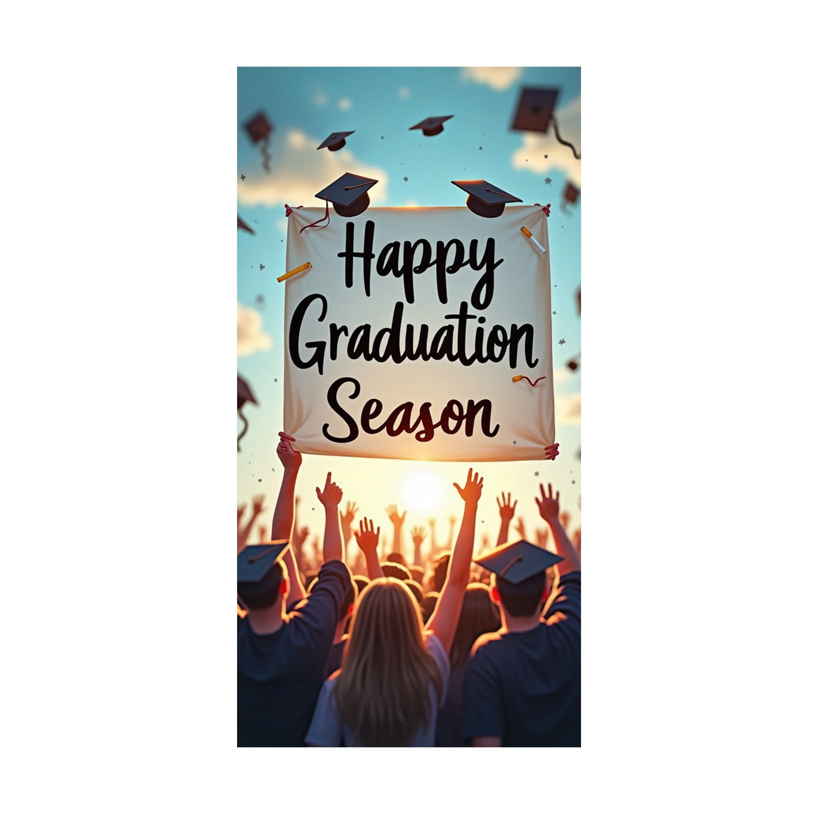 Zhouqiannn Graduation Season Door Curtains Convey Happiness And ...