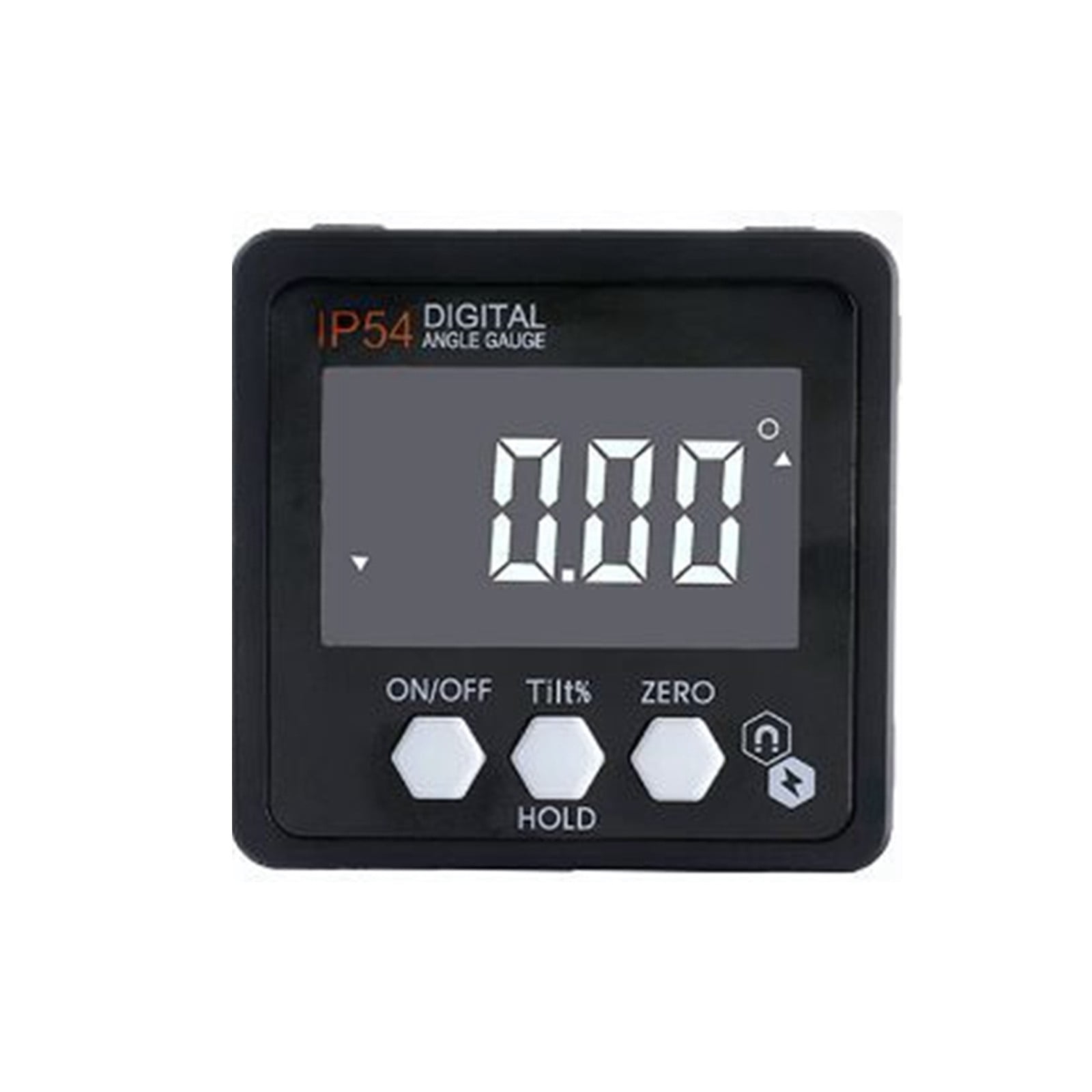 Zhouqiannn High Precision Digital Display Inclinometer Slope Protractor Angle Ruler Inclinometer ...