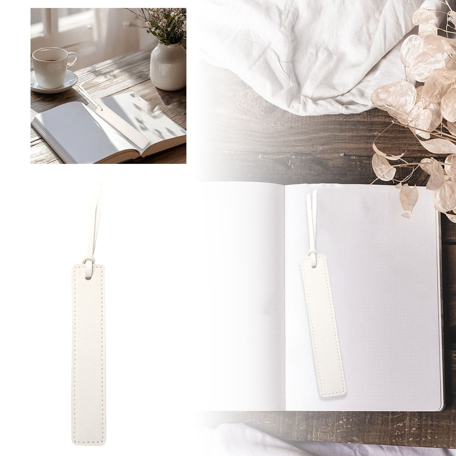 Zhouqiannn Leather Bookmarks Bookmark Leather Rope Bookmarks Portable ...