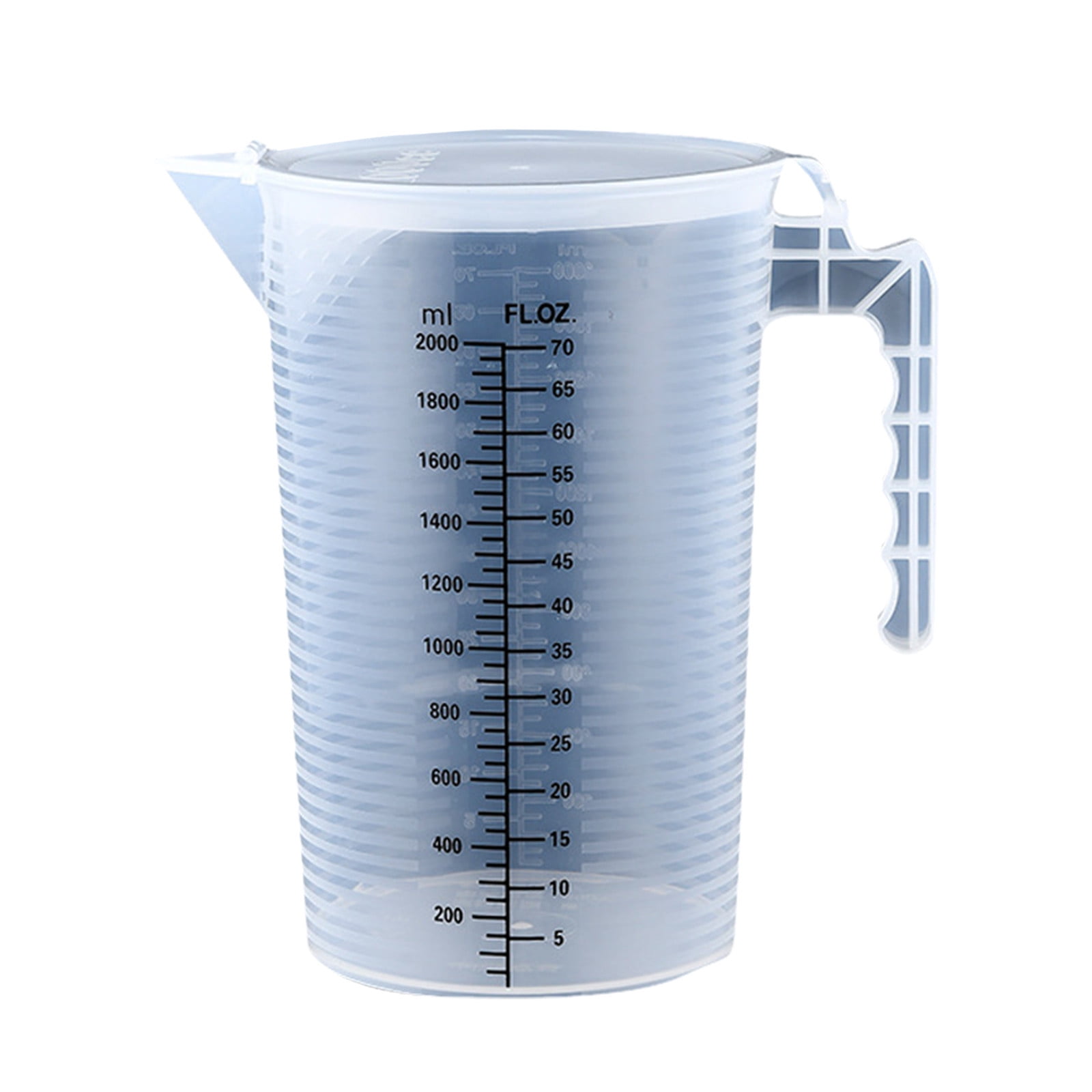 Zhouqiannn Measuring Cup with Lid and Handle Ounce and ML Measuring Cup ...