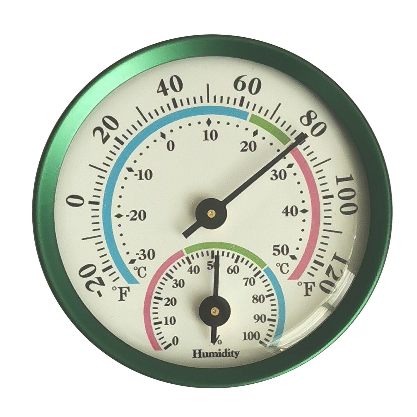 Zhouqiannn Mini Indoor Hygrometer Analog 2 in 1 Temperature Humidity ...