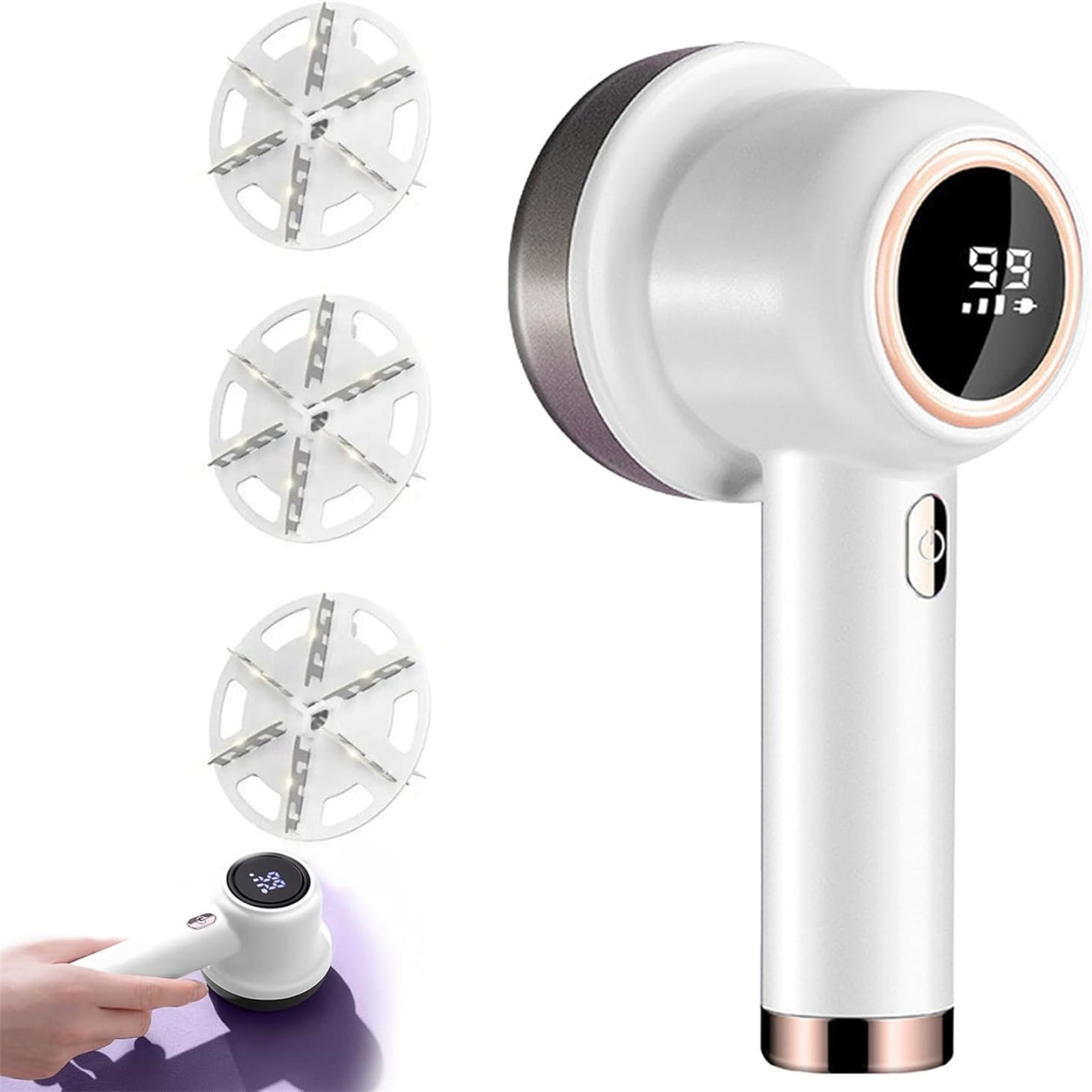Zhouqiannn Rechargeable Fabric Shaver Hair Remover Automatic Hair ...