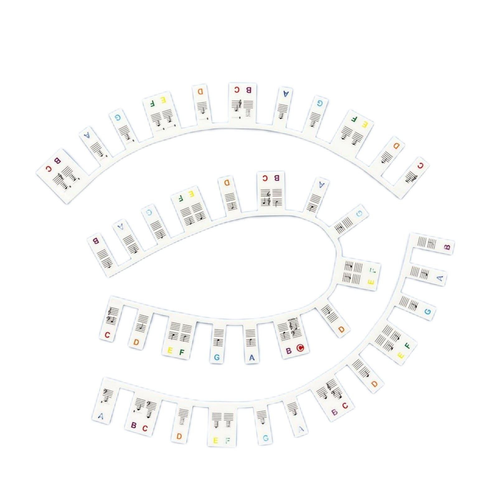 Zhouqiannn Silicone Piano Stickers Non Musical Accessory 88 Key Note ...