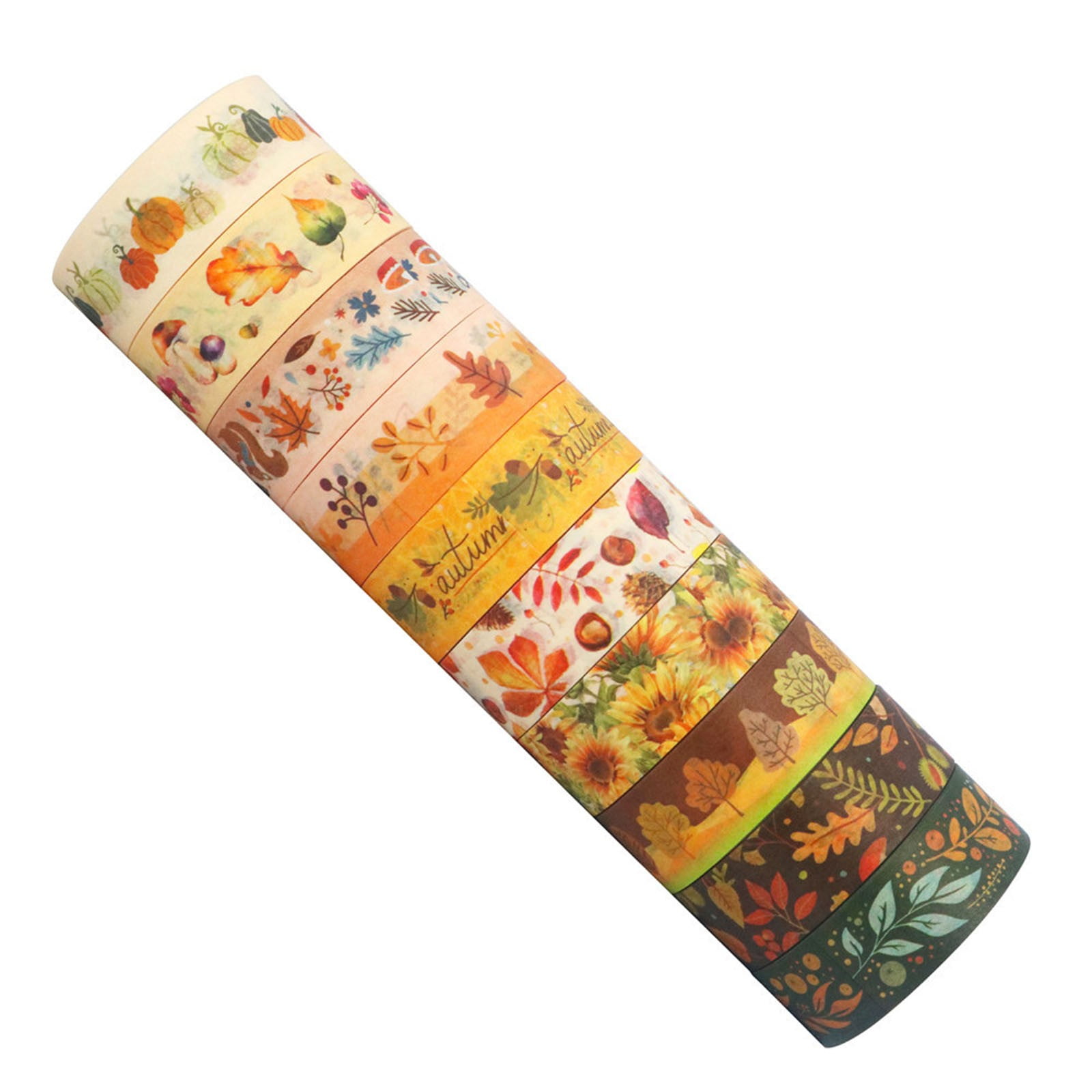 Zhouqiannn Thanksgiving Paper Tape Defoliation Bountiful Fruits DIY Decorative Tent Cover Tape ...