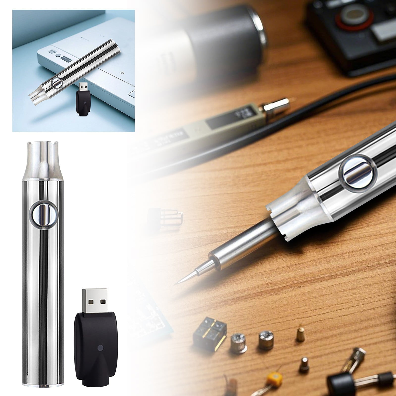 Zhouqiannn Thread Soldering Kits 3 Gear Adjustable Voltages 650mAh ...